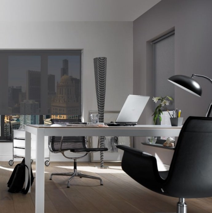 Mermet Vela Sunscreen Roller blinds | ABBEY Blinds & Curtains